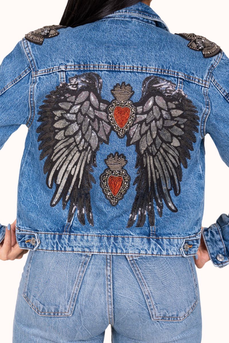 DENIM JACKET – QUEEN – Wada Swag