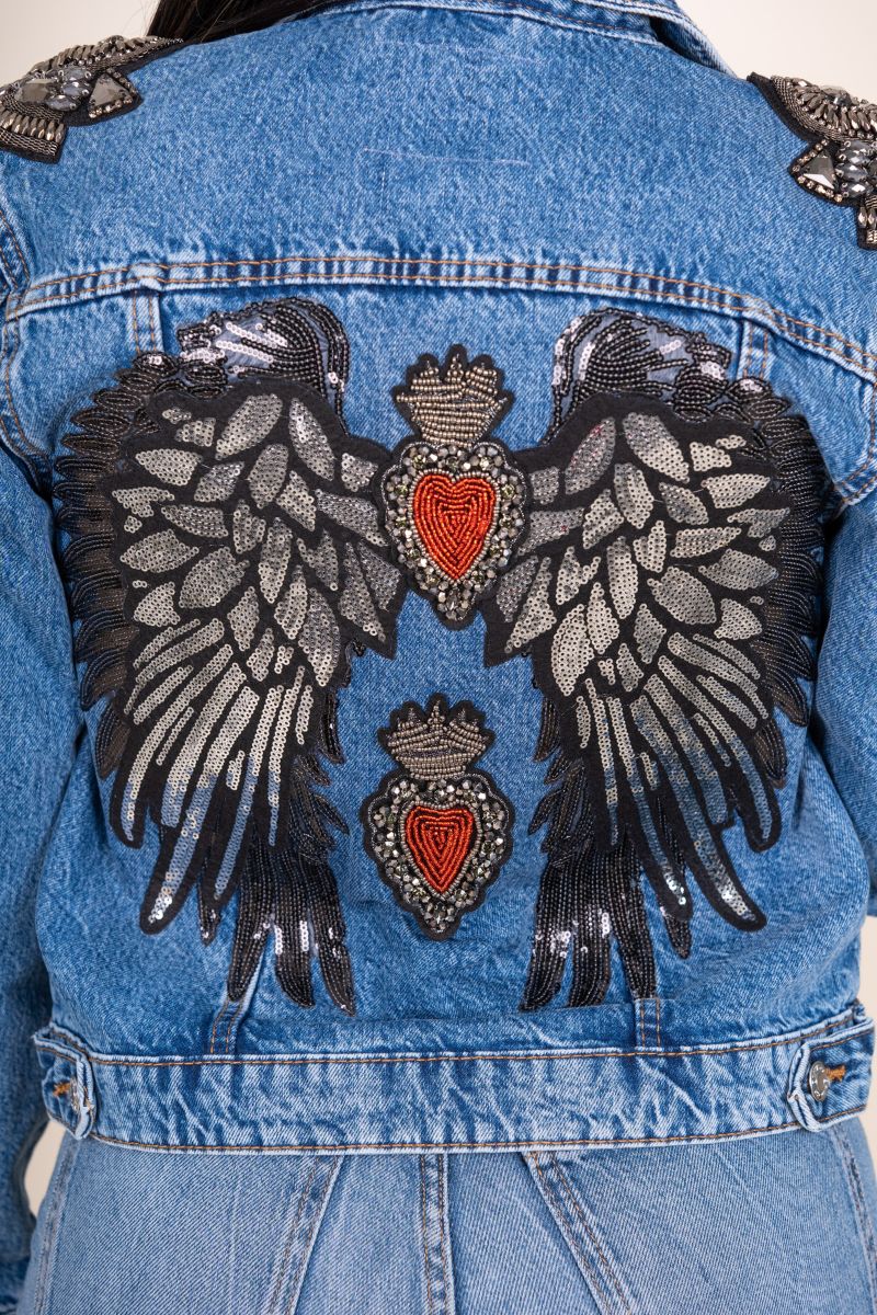 DENIM JACKET – QUEEN – Wada Swag